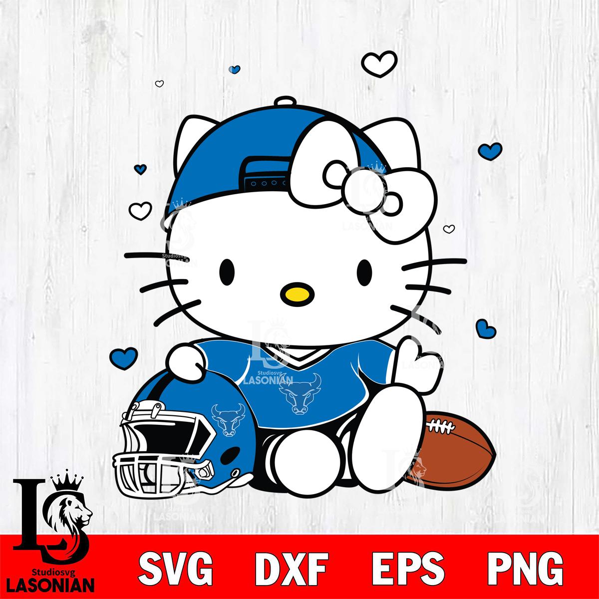 Buffalo Bulls Cute Hello Kitty Football – lasoniansvg