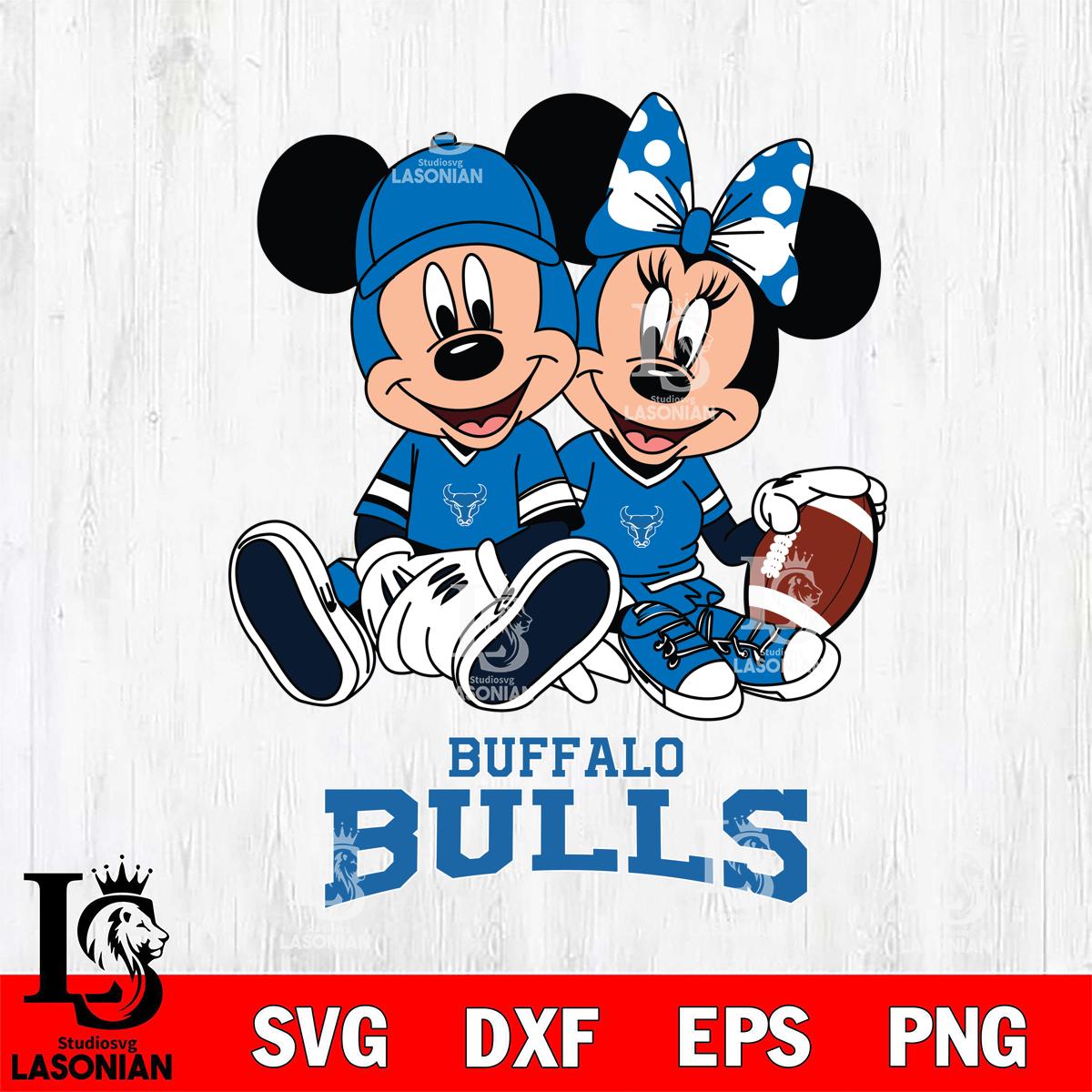 Buffalo Bulls Disney Mickey And Minnie Football – lasoniansvg