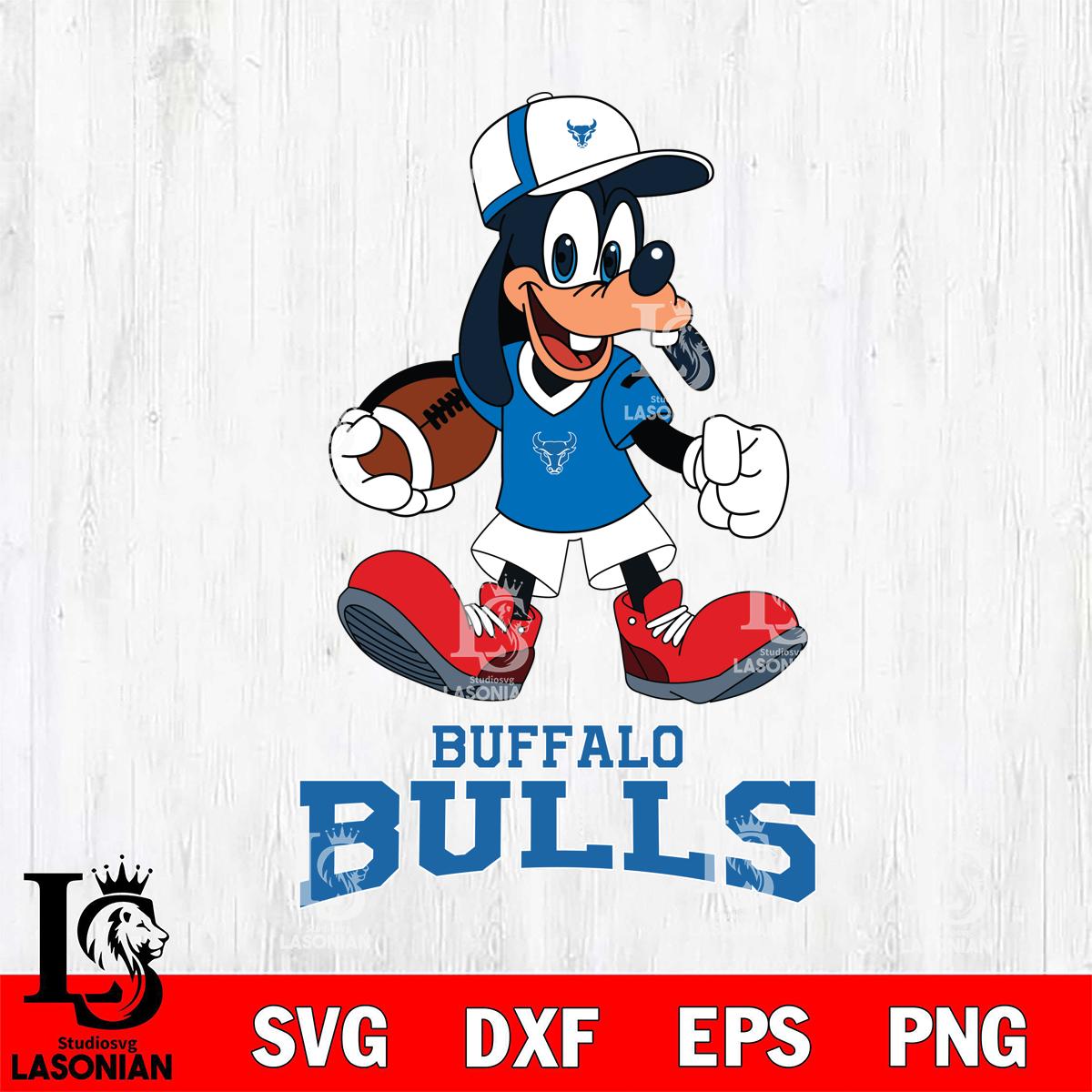 Buffalo Bulls Goofy Football Player – lasoniansvg
