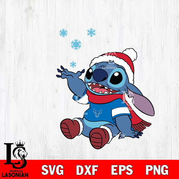 Buffalo Bulls Stitch Wearing Winter Scarf – lasoniansvg