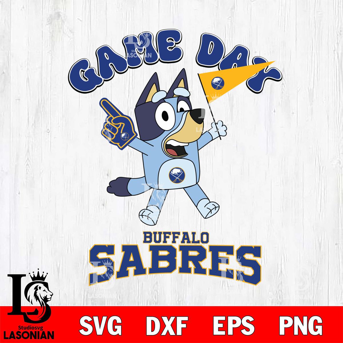 Buffalo Sabres Bluey Game Day – lasoniansvg