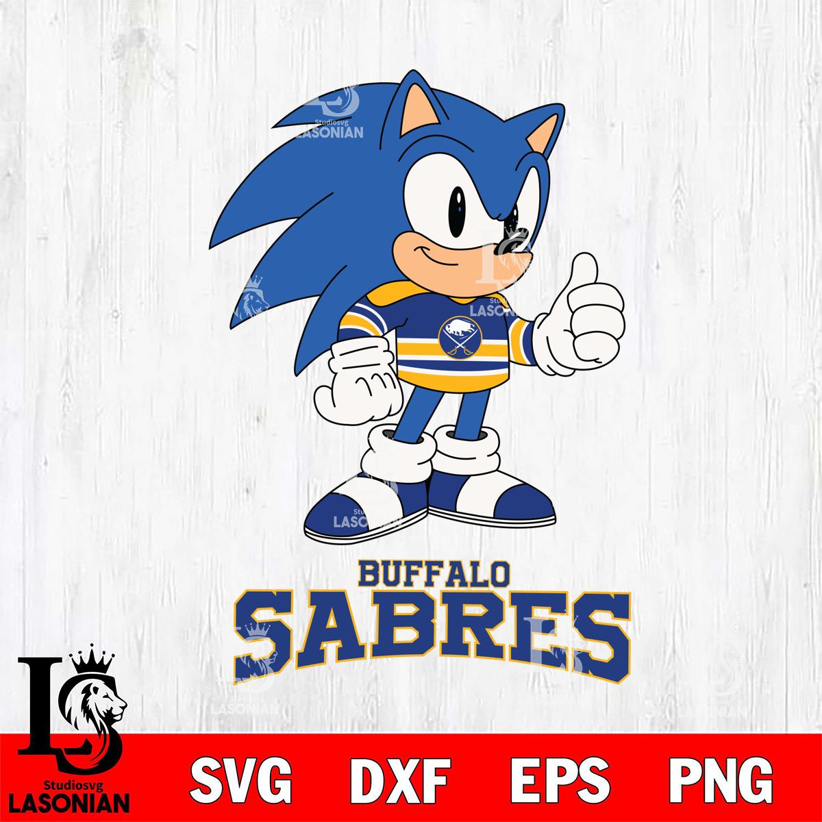 Buffalo Sabres Sonic like NHL Hockey – lasoniansvg