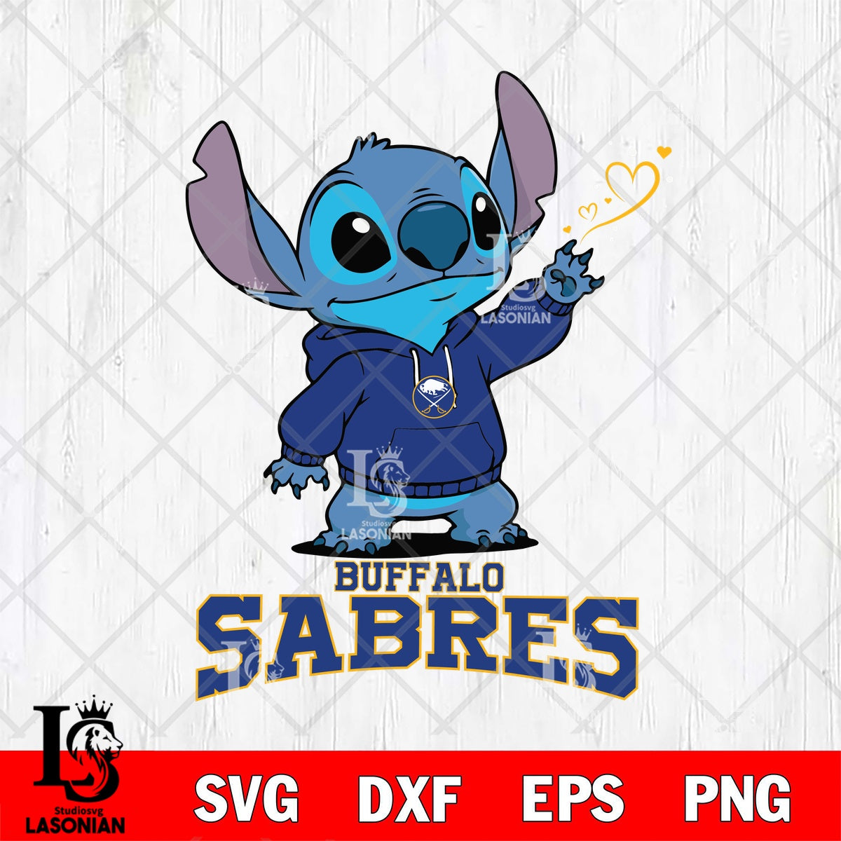Buffalo Sabres Stitch Magic Heart File cut , Criucut , Digital Download ...