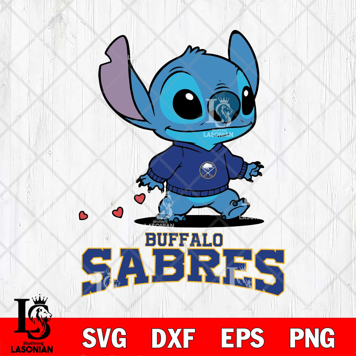 Buffalo Sabres Stitch walking cartoon File cut , Criucut , Digital ...