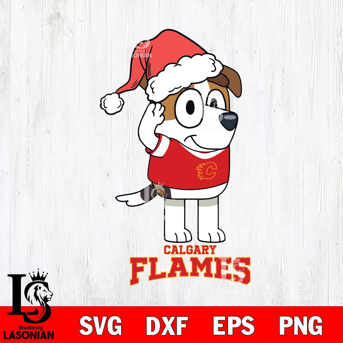 Calgary Flames Christmas Bluey Jack Sport – lasoniansvg