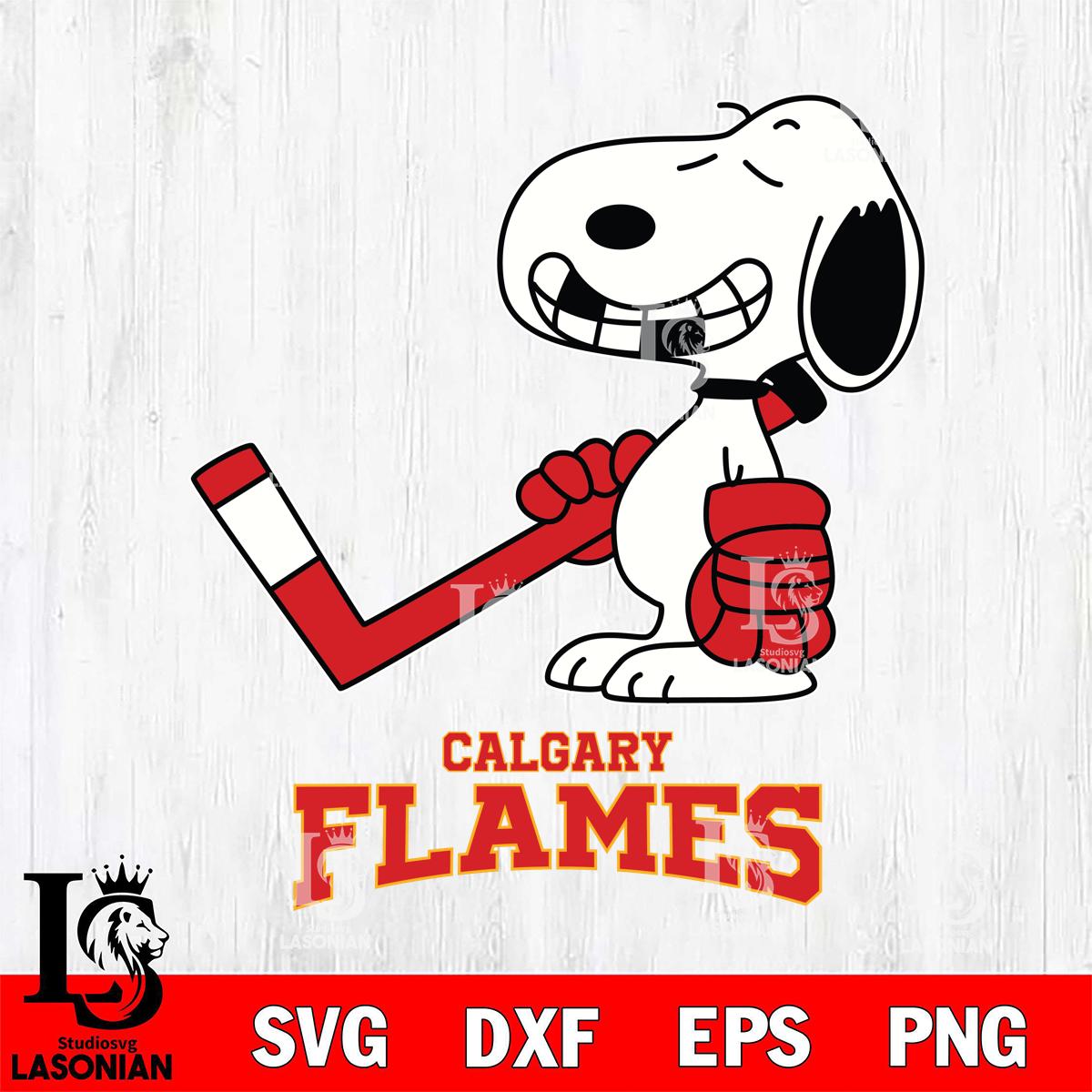 Calgary Flames Snoopy Hockey Sport – lasoniansvg