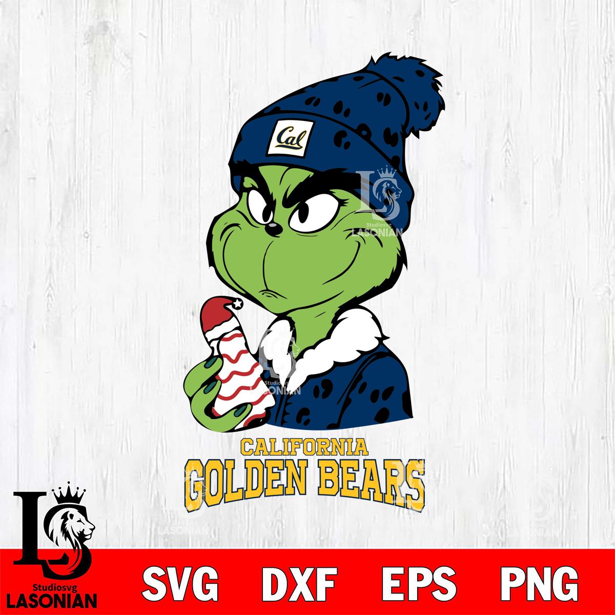 California Golden Bears Grinch Tree Cake – lasoniansvg