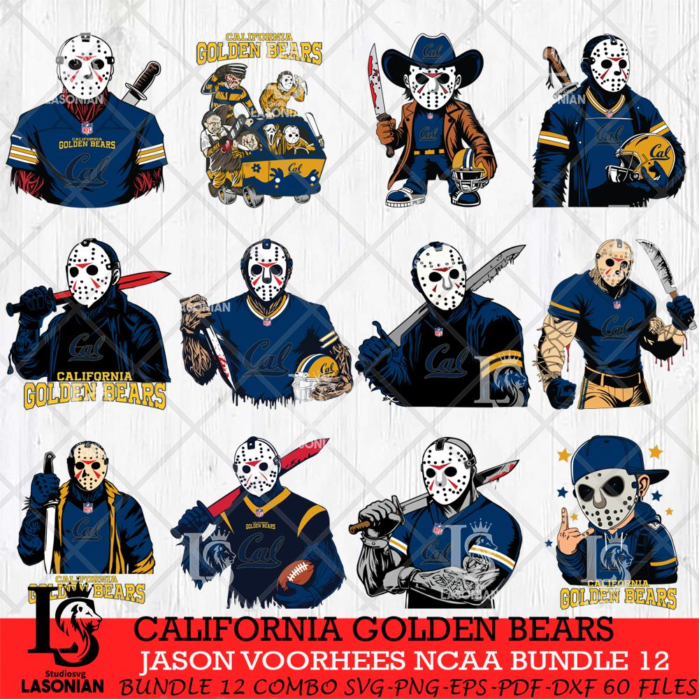 California Golden Bears Jason Voorhees Horror Bundle 12 SVG – lasoniansvg