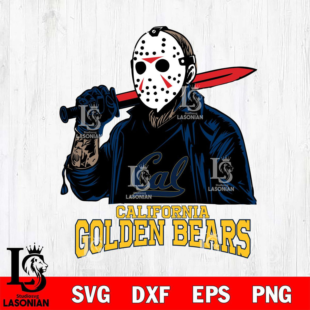 California Golden Bears Jason Voorhees Horror Halloween – lasoniansvg
