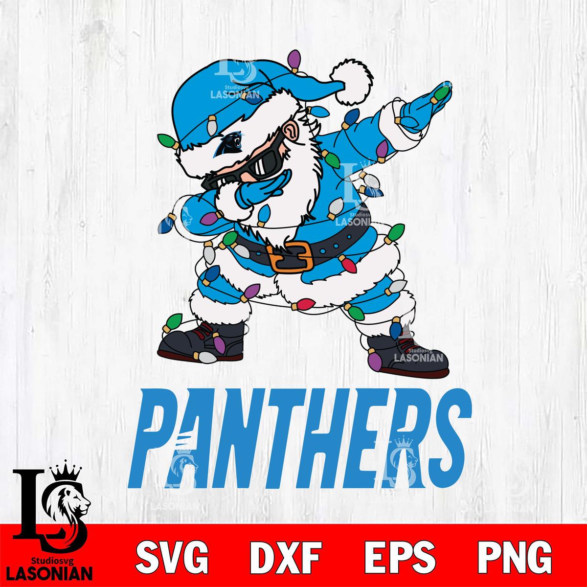Carolina Panthers Dabbing Santa Claus Ugly Christmas – lasoniansvg