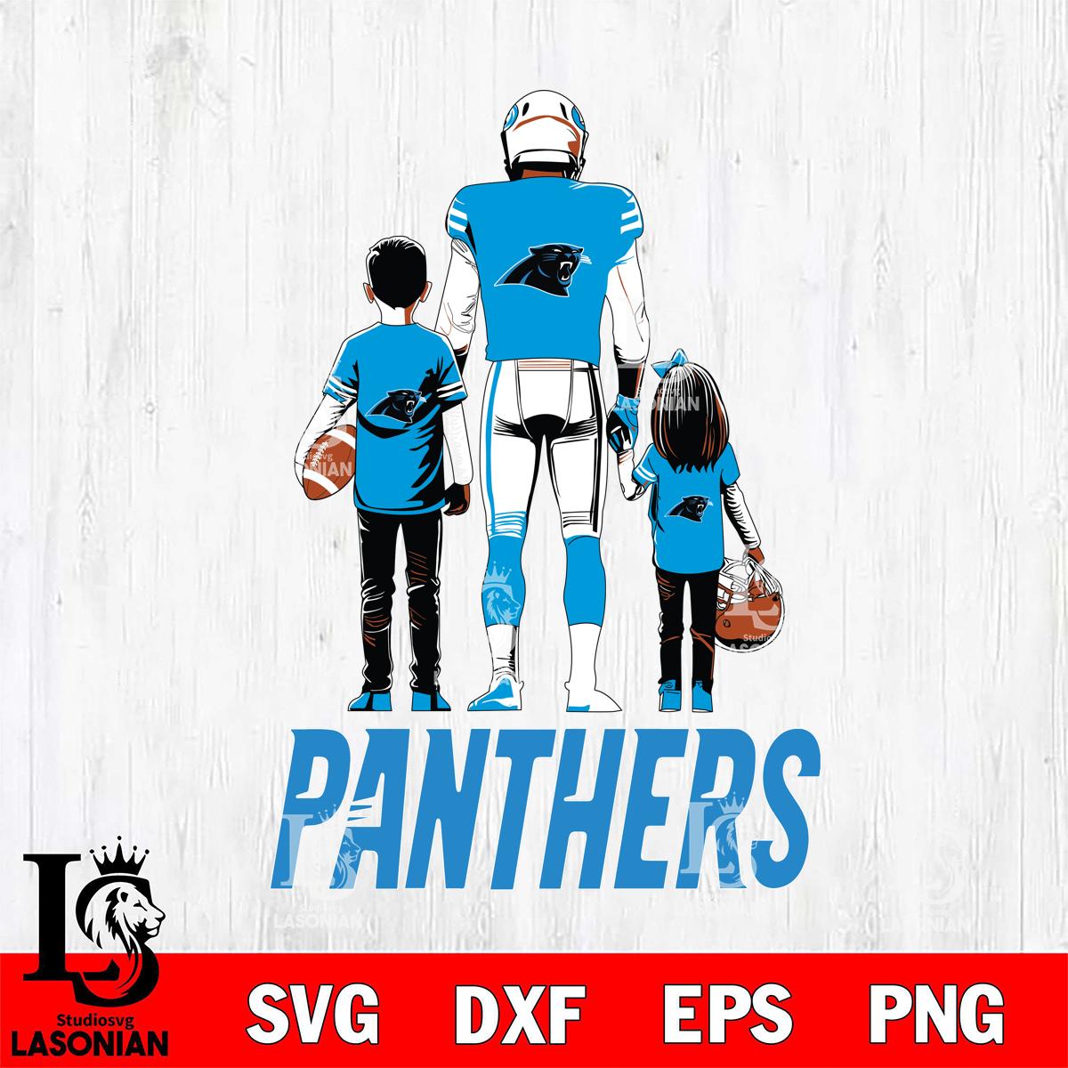 Carolina Panthers Father And Child Football – lasoniansvg