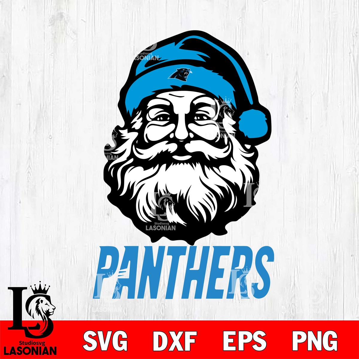 Carolina Panthers Santa Claus Christmas – lasoniansvg