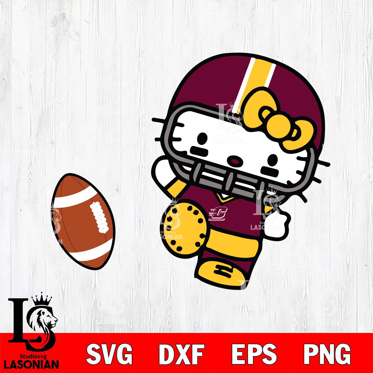 Central Michigan Chippewas Hello Kitty sport 12 – lasoniansvg