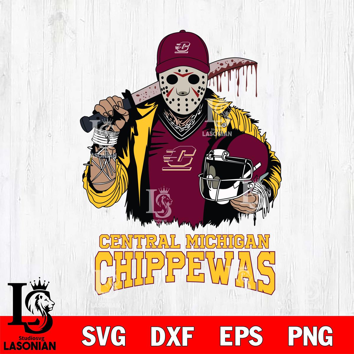 Central Michigan Chippewas Jason Voorhees 2 – lasoniansvg