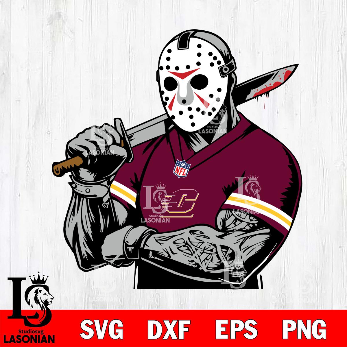 Central Michigan Chippewas Jason Voorhees Horror 6 – lasoniansvg