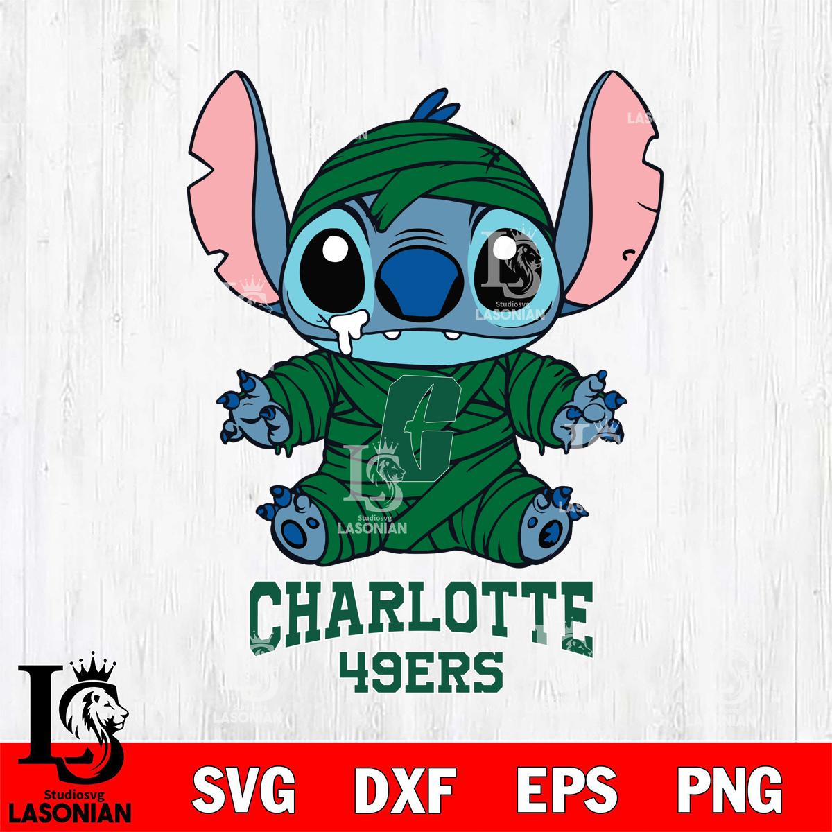Charlotte 49ers Stitch Mummy – lasoniansvg