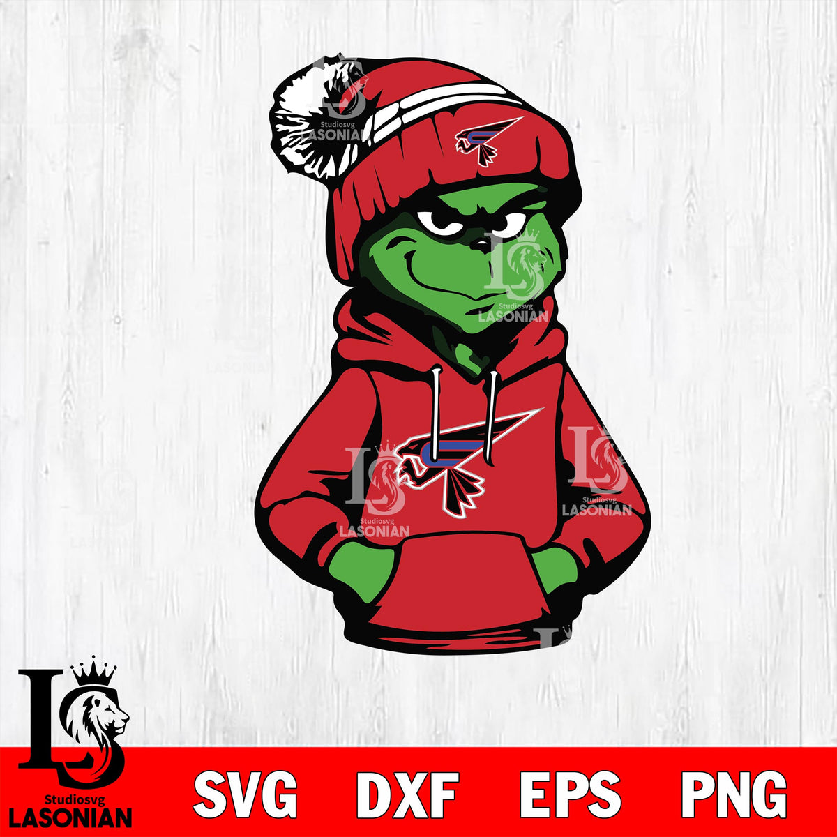 Chesterfield Falcons Hockey Grinchy Christmas – lasoniansvg