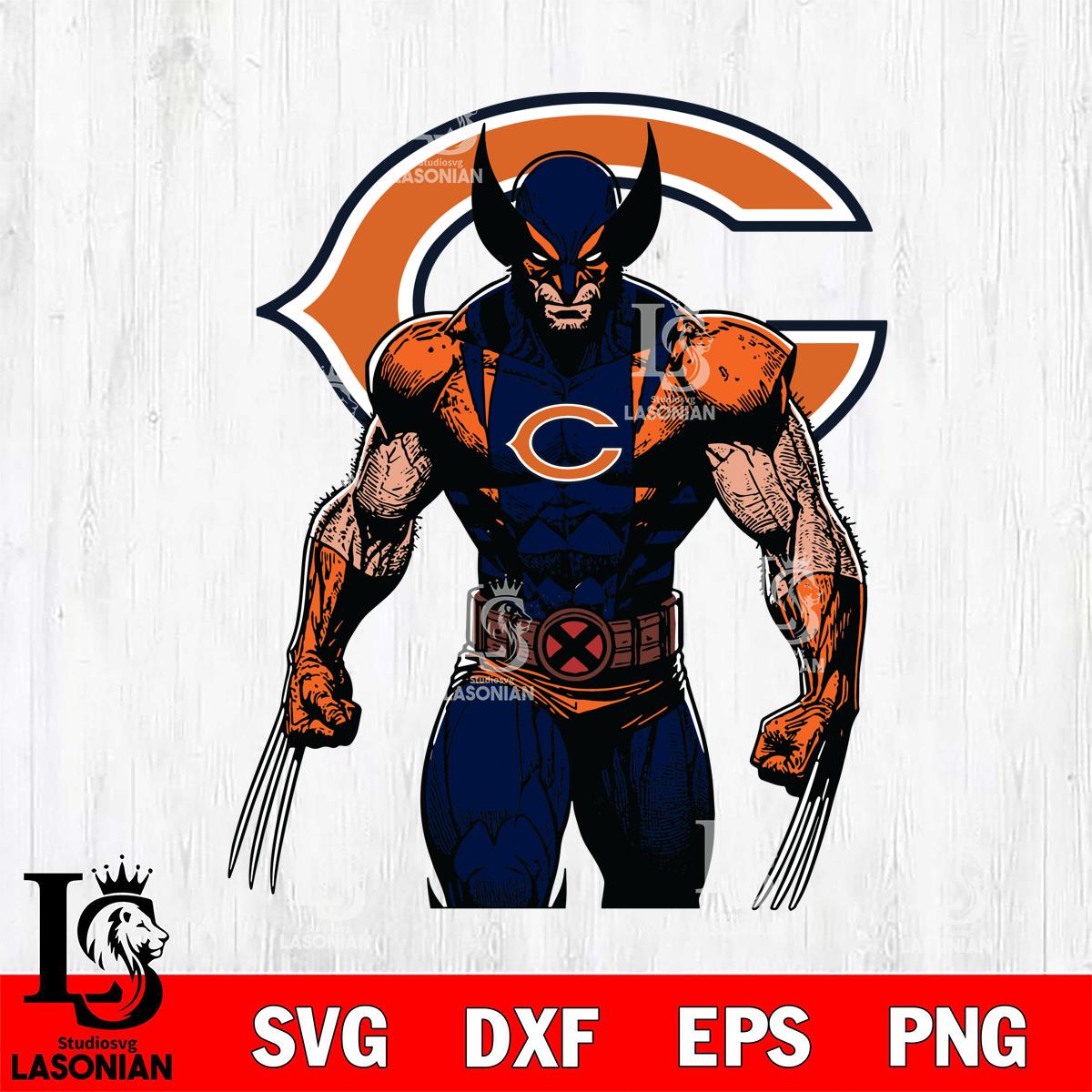 Chicago Bears Badass Wolverine – lasoniansvg