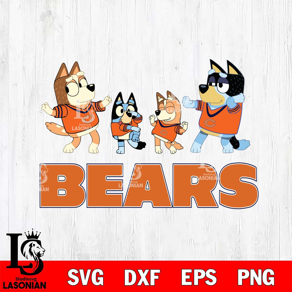 Chicago Bears Bluey Dance Squats – lasoniansvg