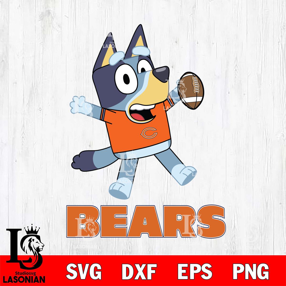 Chicago Bears Bluey Sport Football – lasoniansvg