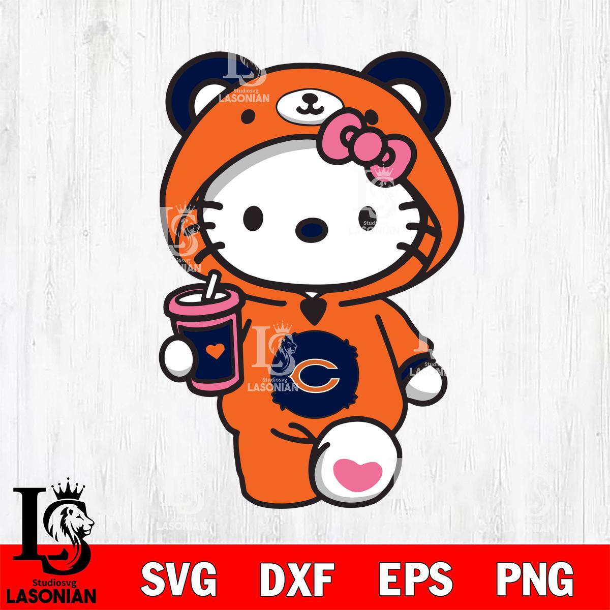 Chicago Bears Cute Hello Kitty – lasoniansvg