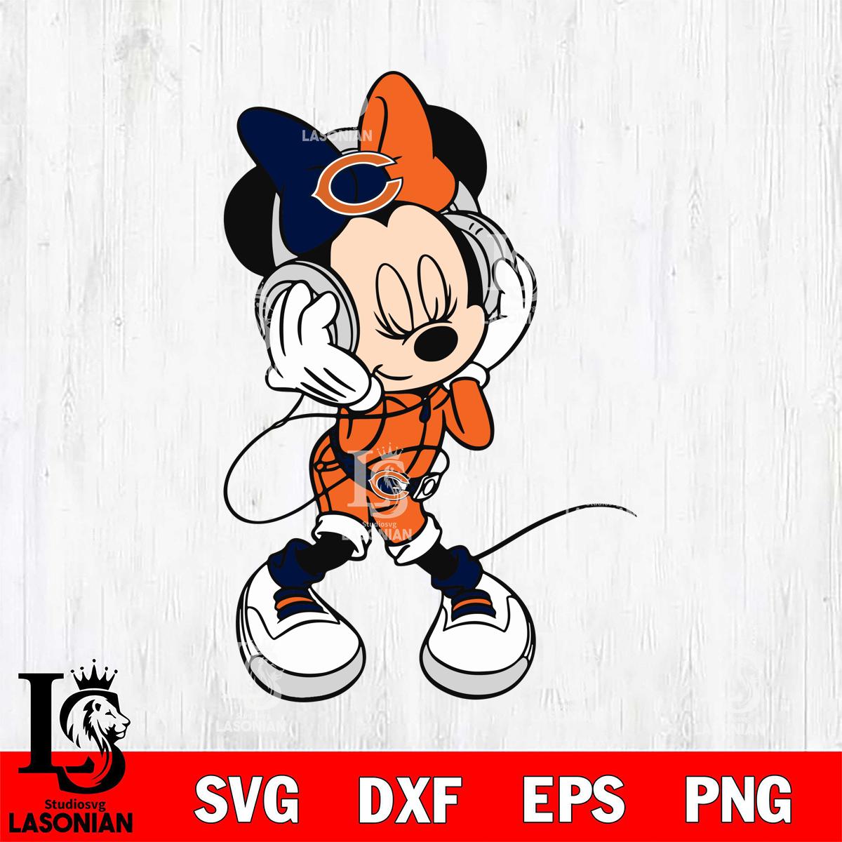 Chicago Bears Cute Minnie Mouse Dancing – lasoniansvg