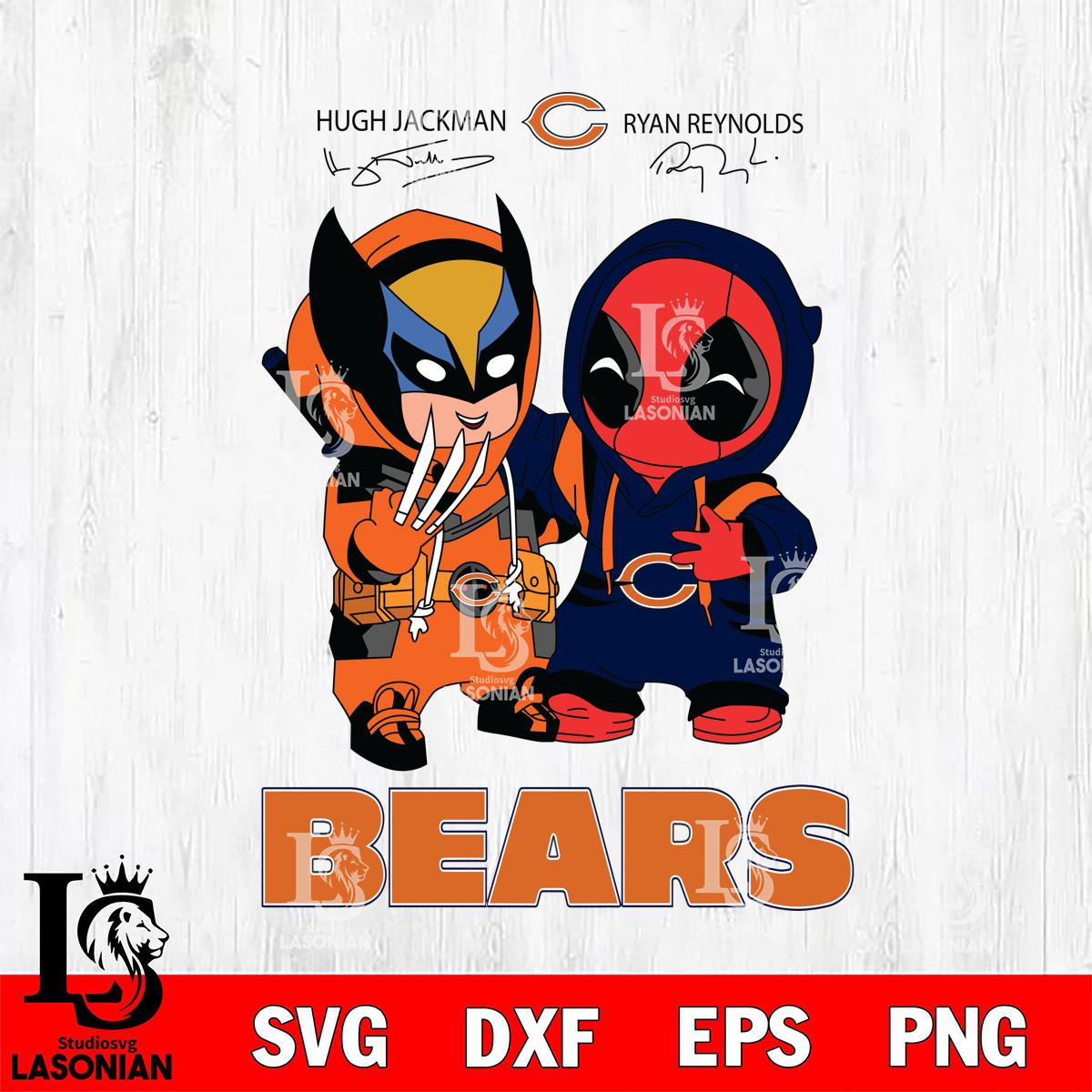 Chicago Bears Deadpool X Wolverine Funny – lasoniansvg