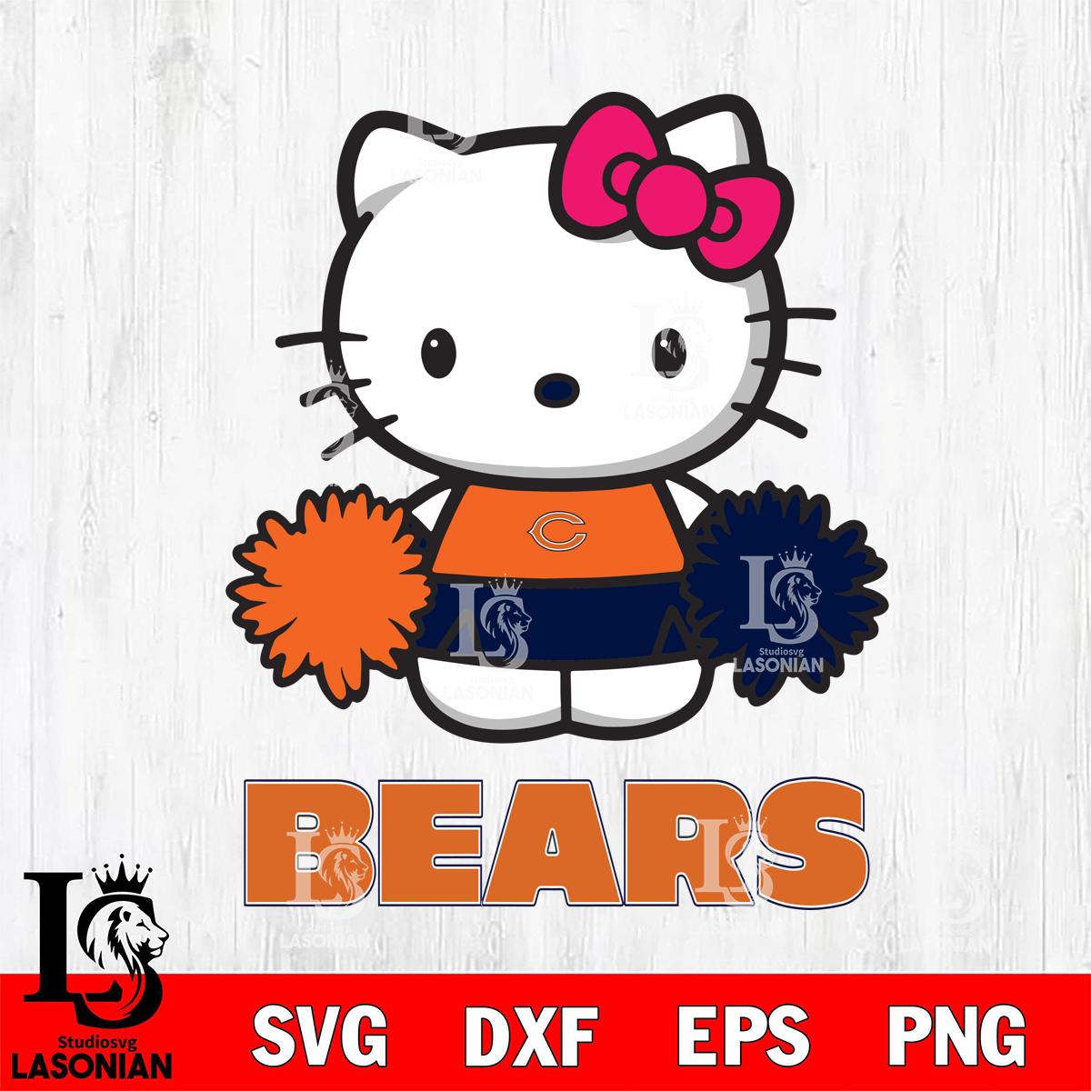 Chicago Bears Hello Kitty Cheerleader 2 – lasoniansvg