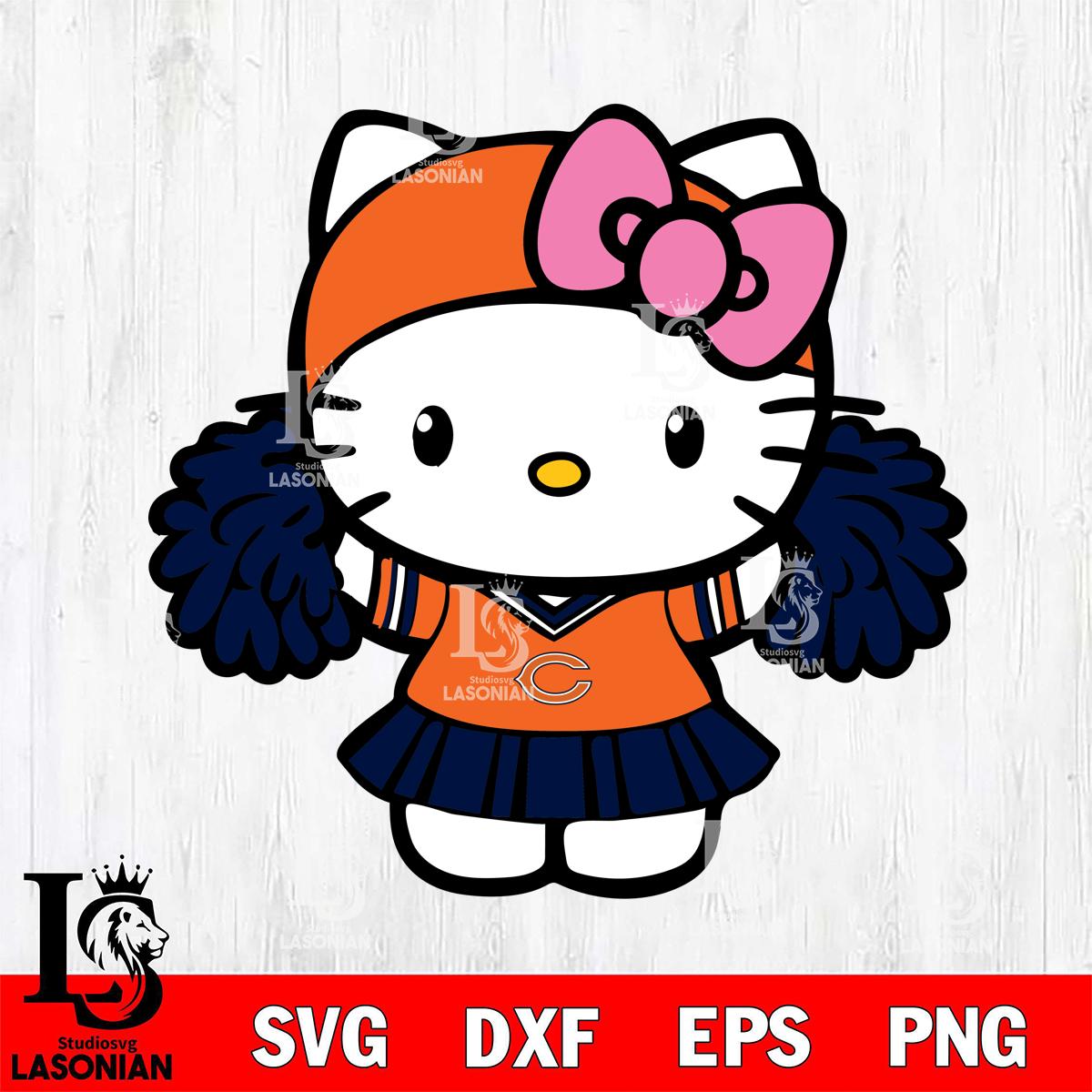 Chicago Bears Hello Kitty Cheerleader 5 – lasoniansvg