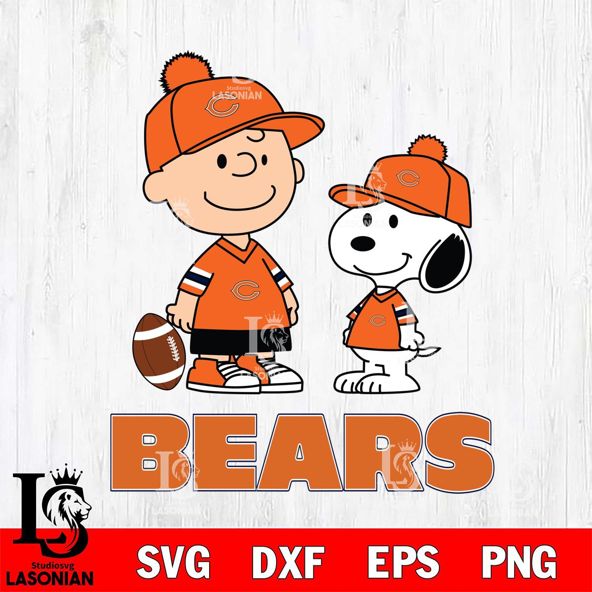 Chicago Bears Peanuts Snoopy Friends Football – lasoniansvg