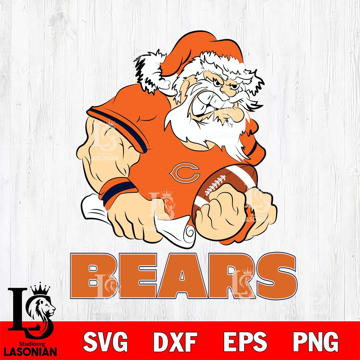 Chicago Bears Santa Claus Angry – lasoniansvg