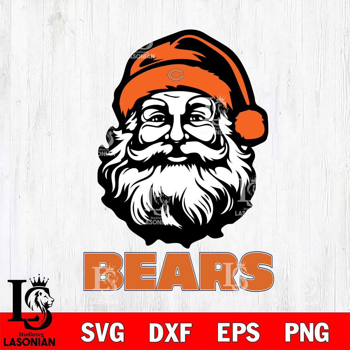 Chicago Bears Santa Claus Christmas – lasoniansvg