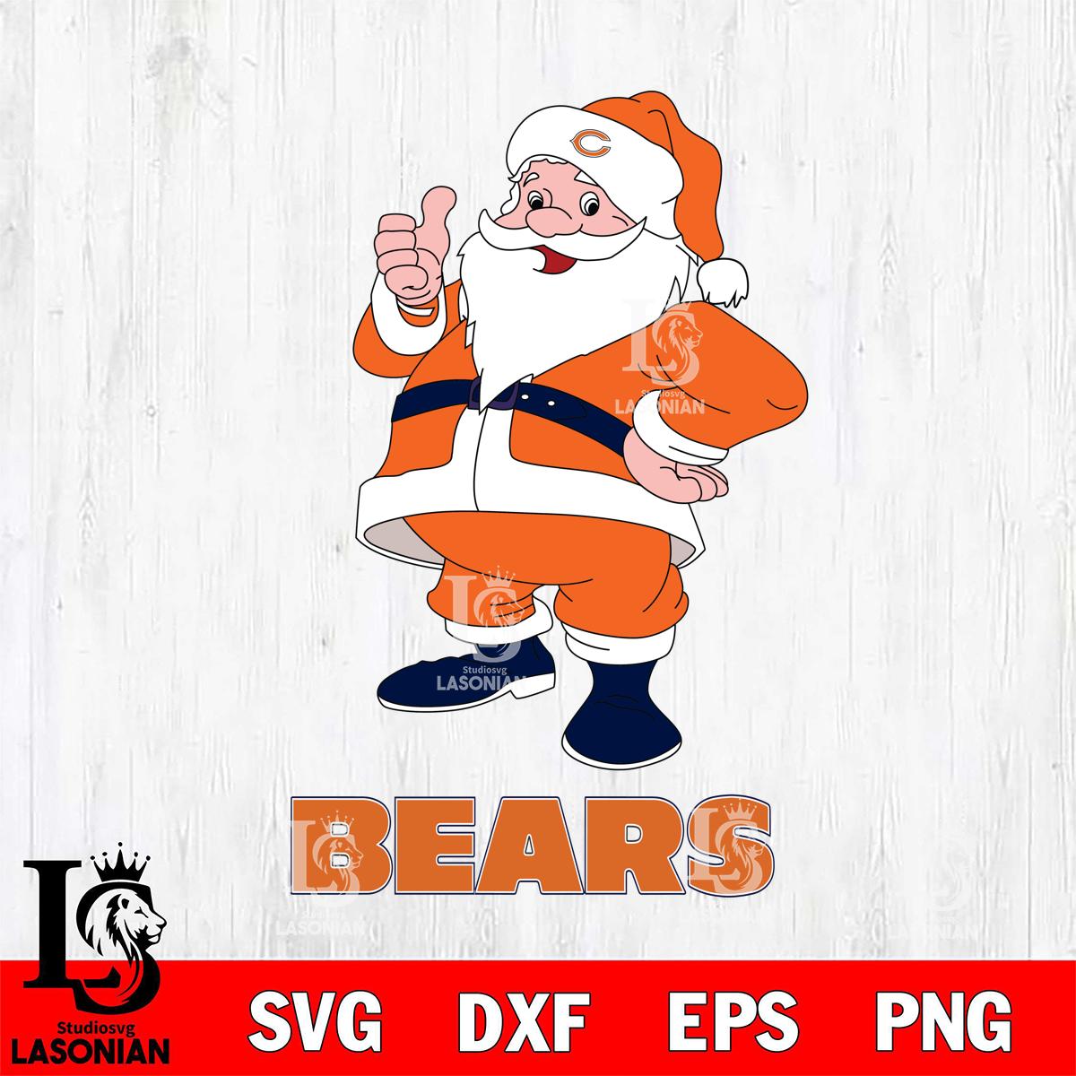 Chicago Bears Santa claus – lasoniansvg