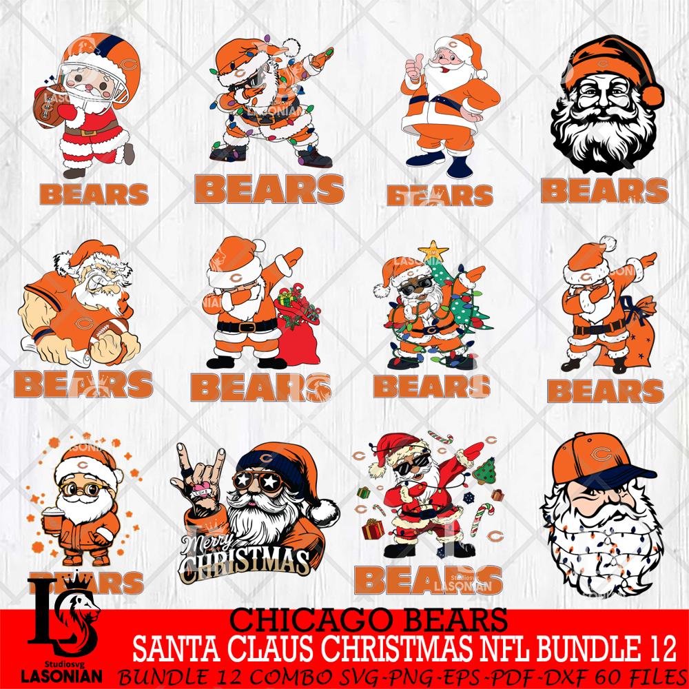 Chicago Bears Satan Claus Christmas NFL Bundle 12 – lasoniansvg