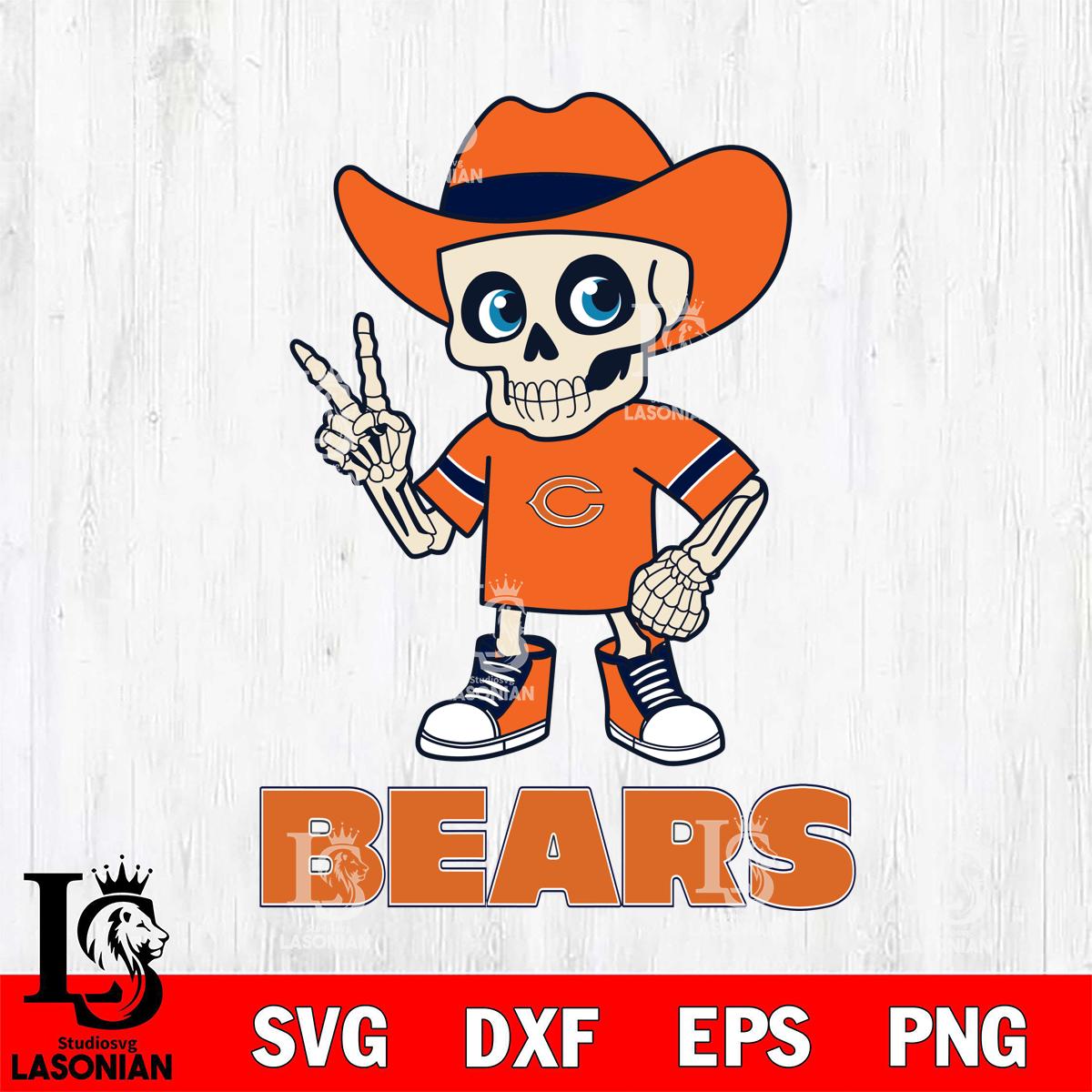 Chicago Bears Skeleton Football 2 – lasoniansvg