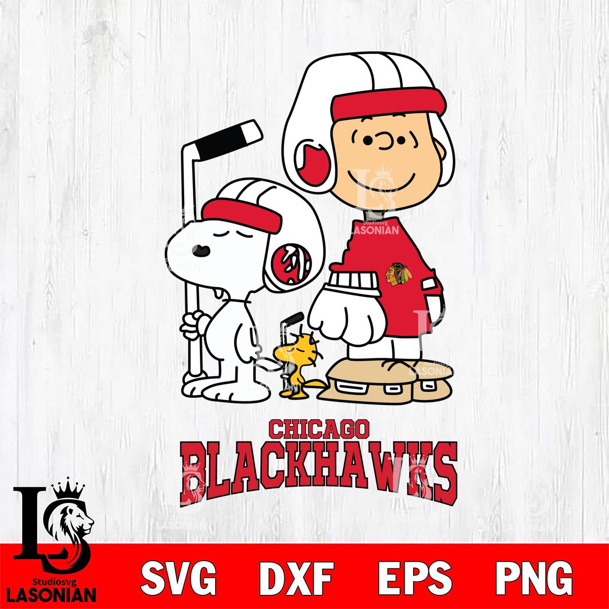 Chicago Blackhawks Snoopy and Charlie Brown Hockey – lasoniansvg
