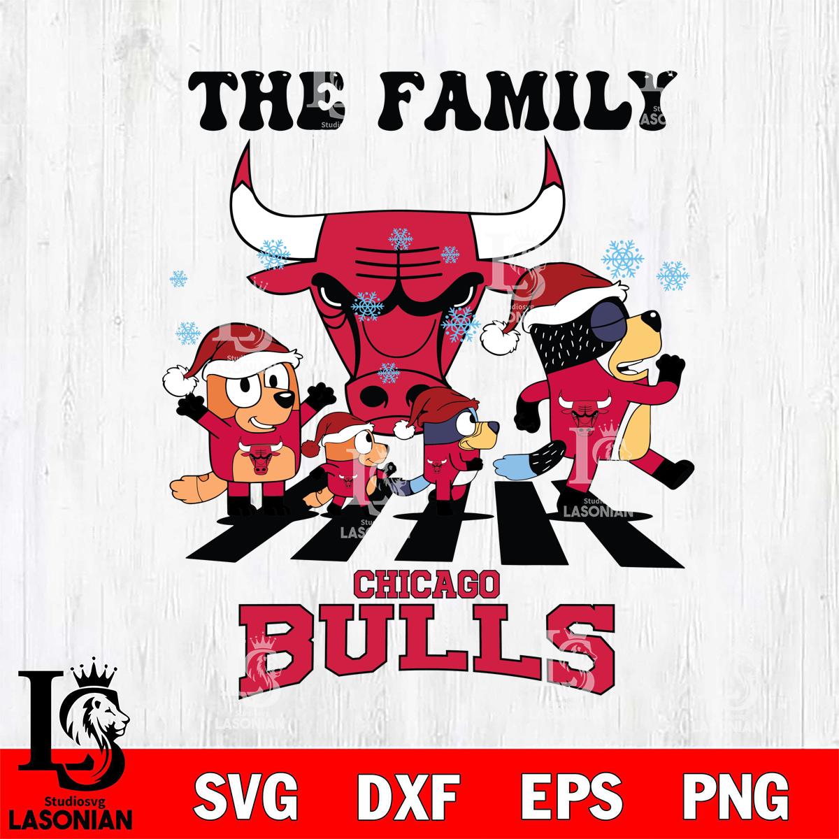 Chicago Bulls Family Bluey Christmas – lasoniansvg