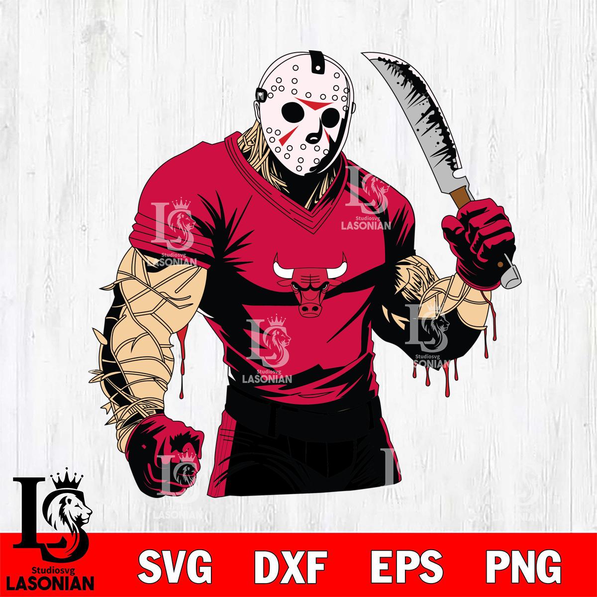 Chicago Bulls Jason Voorhees Horror 8 – lasoniansvg