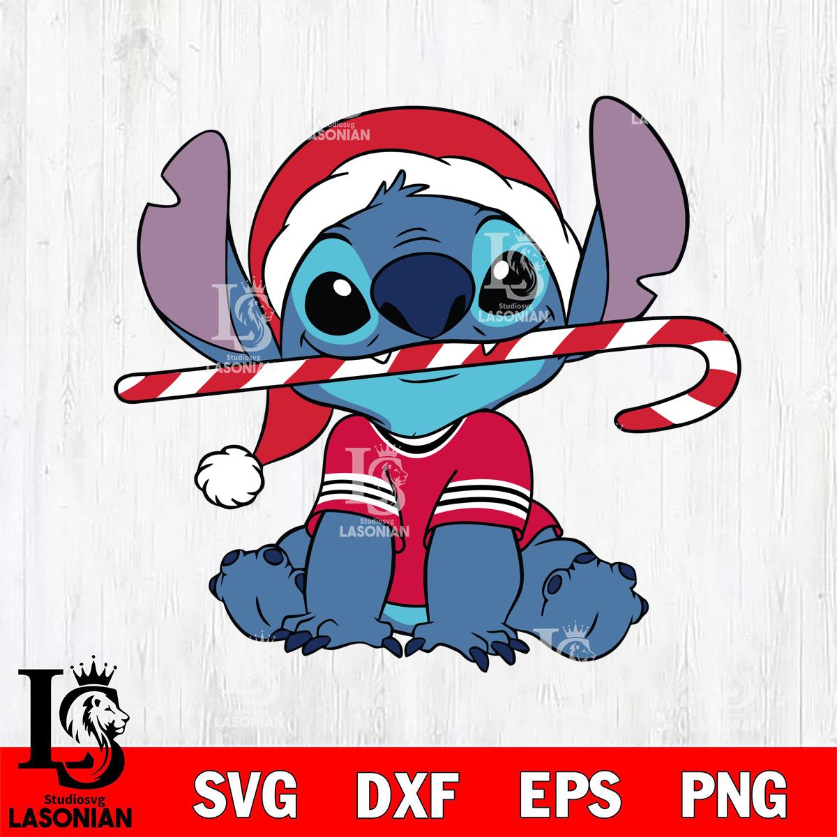 Chicago Bulls Stitch Christmas – lasoniansvg