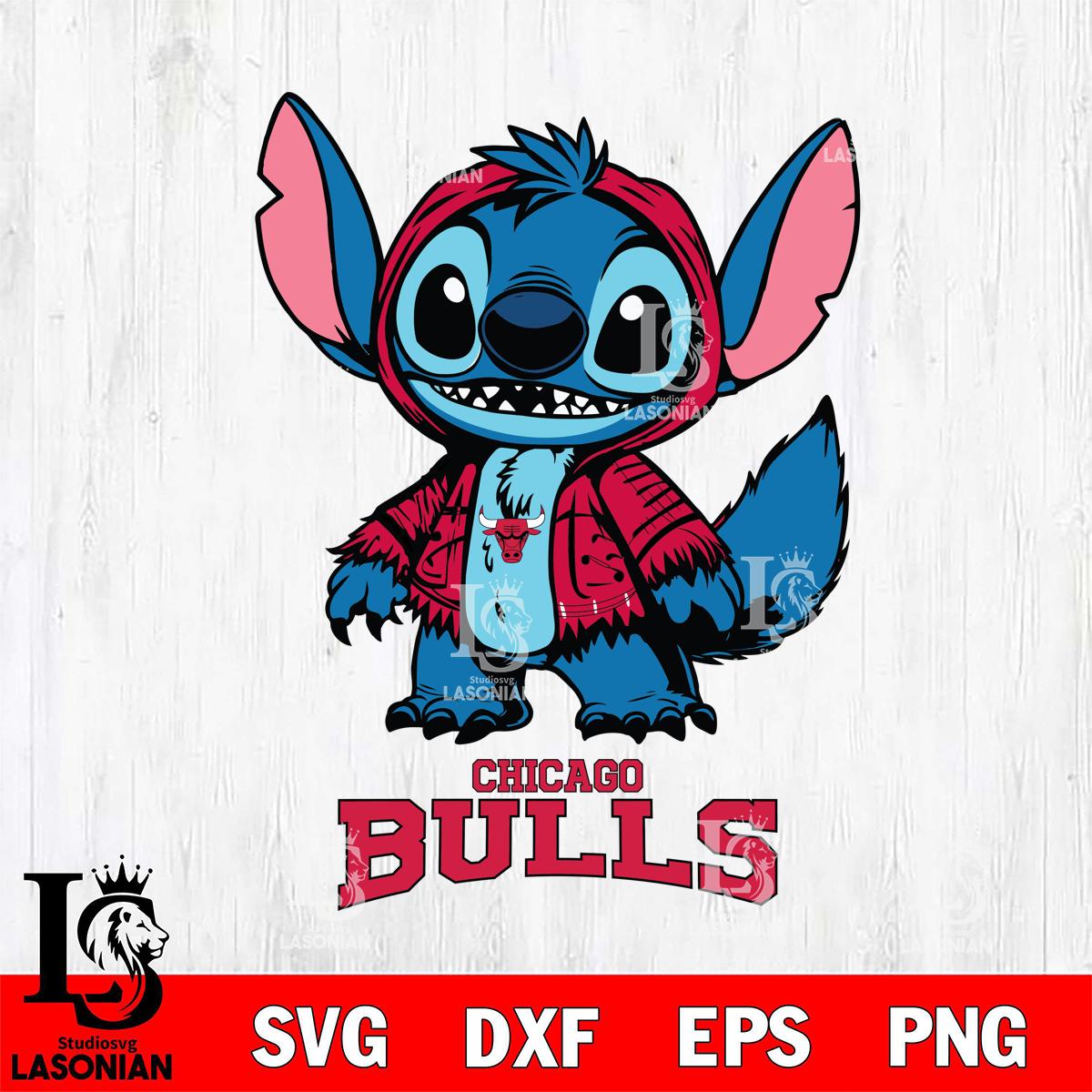 Chicago Bulls Stitch Halloween – lasoniansvg