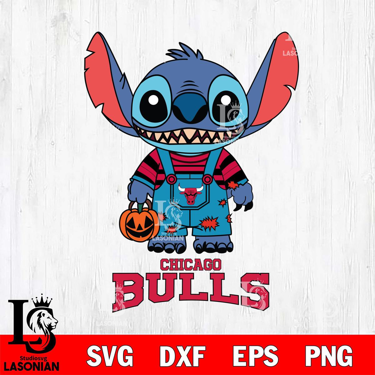 Chicago Bulls Stitch Horror Halloween – lasoniansvg