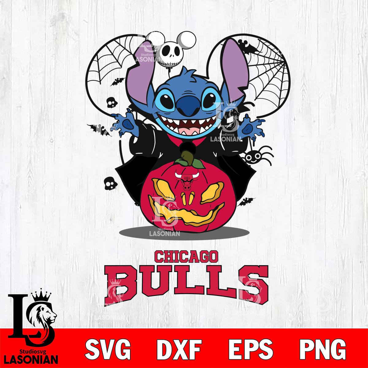 Chicago Bulls Stitch Horror Halloween – lasoniansvg