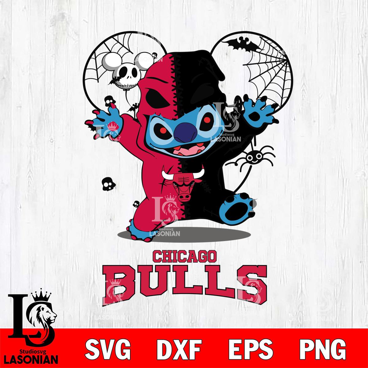 Chicago Bulls Stitch Horror Halloween 2 – lasoniansvg