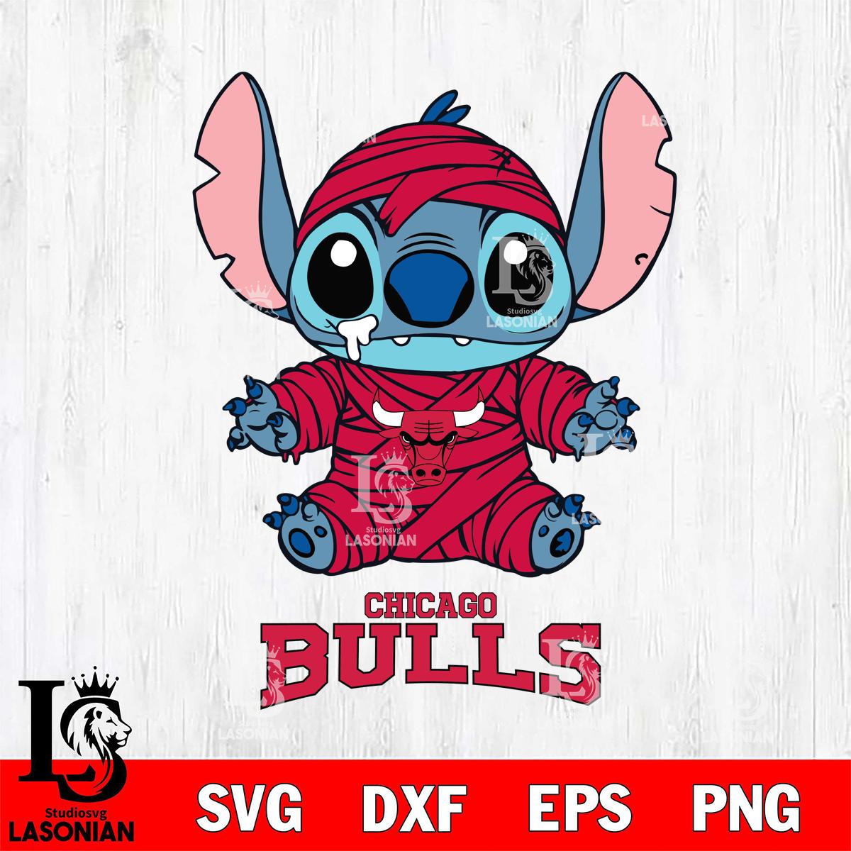 Chicago Bulls Stitch Mummy – lasoniansvg