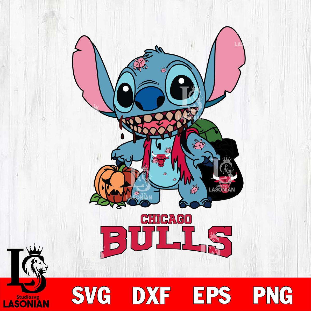 Chicago Bulls Stitch Zombie – lasoniansvg