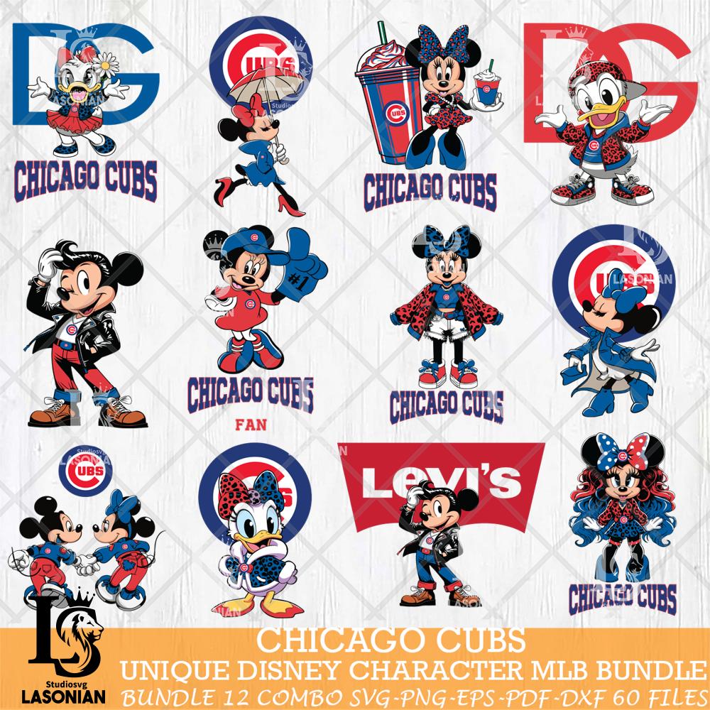 Chicago Cubs Disney character MLB Bundle 12 – lasoniansvg