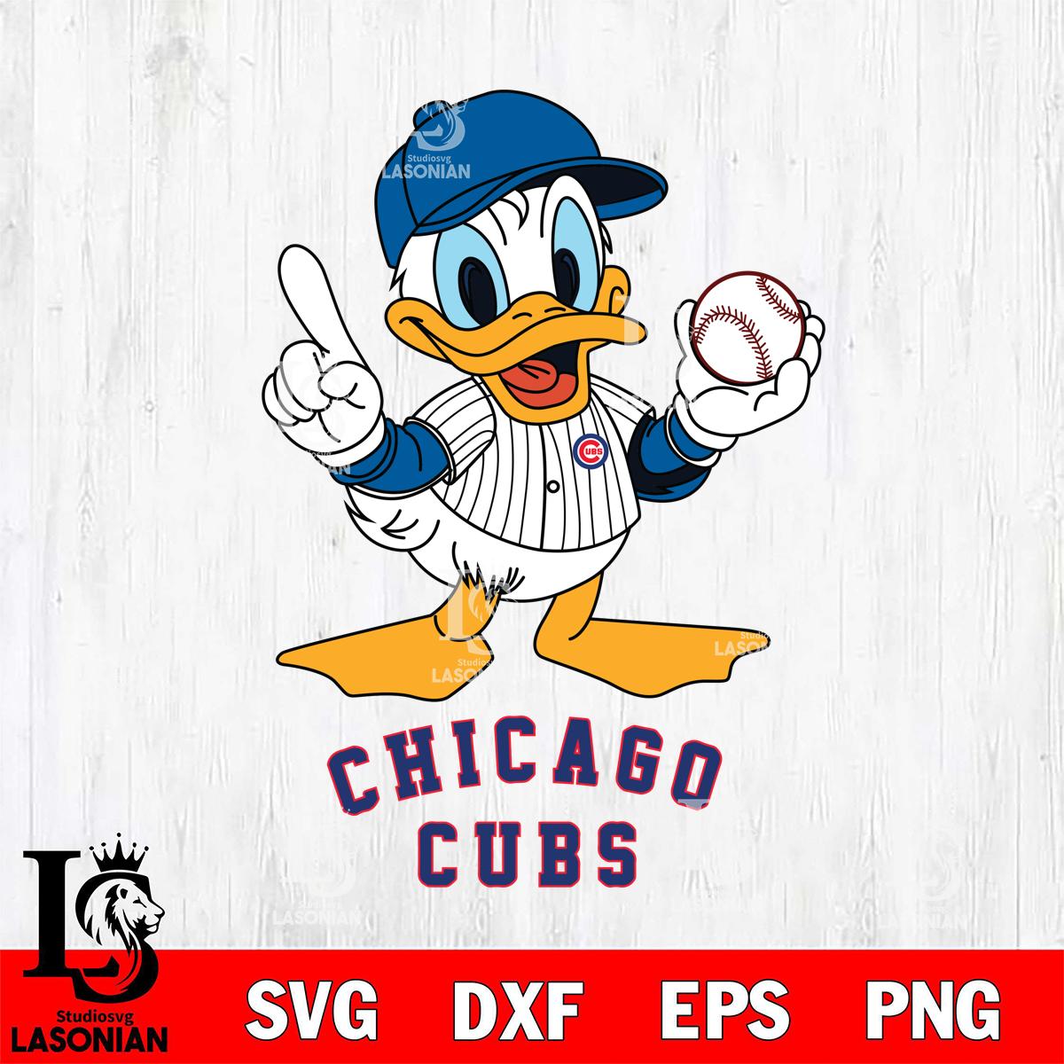 Chicago Cubs Donald Duck number one Baseball – lasoniansvg