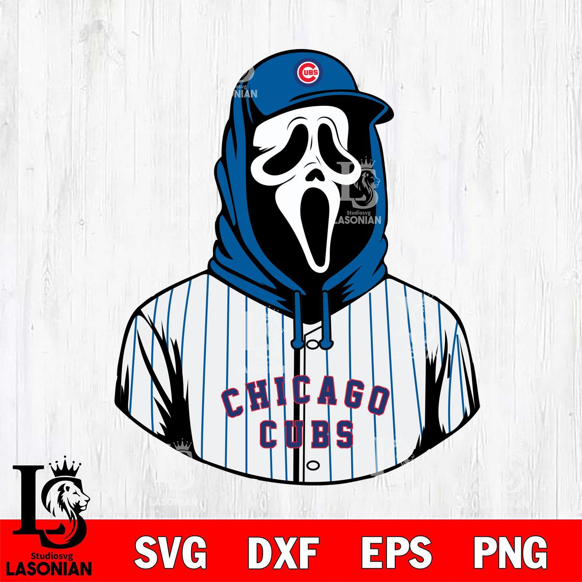 Chicago Cubs Ghostface 4 – lasoniansvg