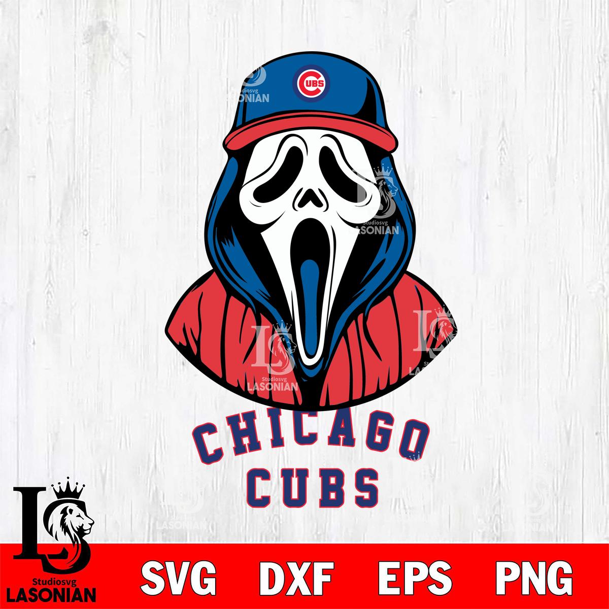 Chicago Cubs Ghostface 5 – lasoniansvg