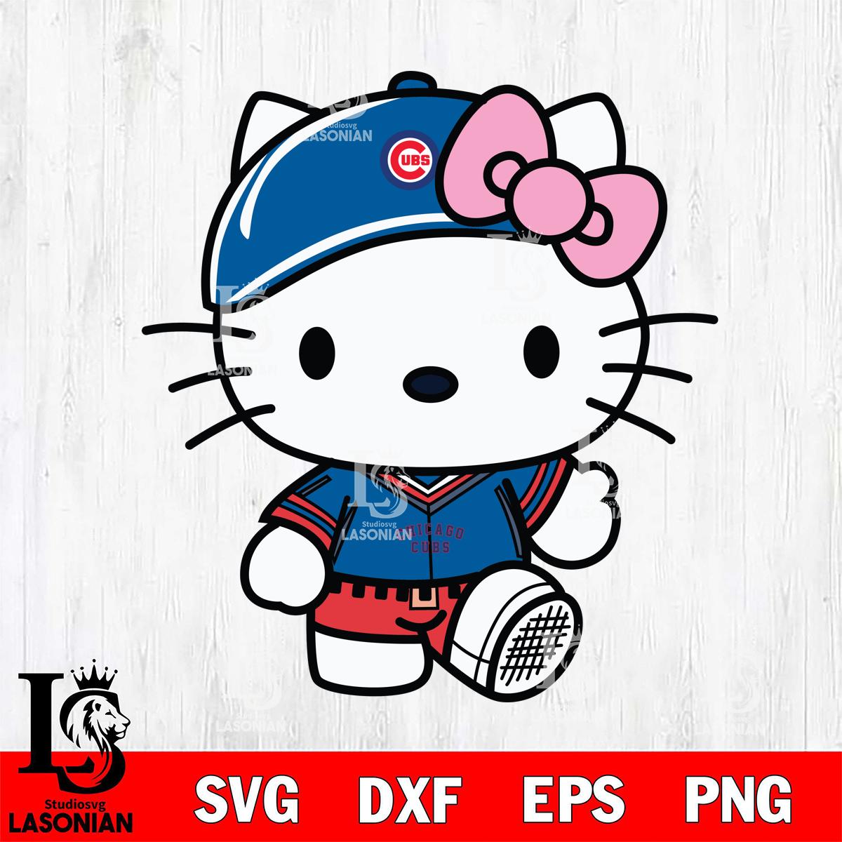 Chicago Cubs Hello Kitty Pink – lasoniansvg